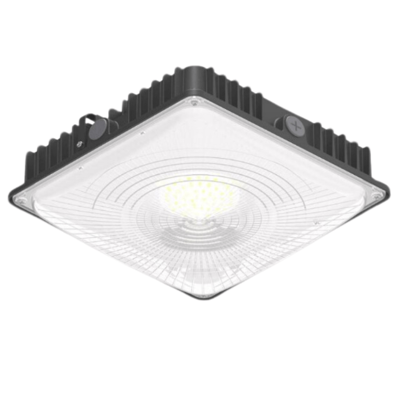 LED Canopy Light, 26W/39W/52W/65W, 4000K/5000K, 100-277 VAC, 8,450 ...